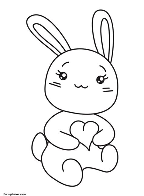 14 Magnificient Coloriage Lapin Mignon Image Idee De Coloriage