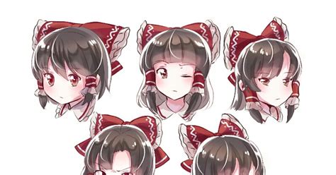 Touhou Project Touhou Reimu Hakurei 霊夢さん顔だけ Pixiv