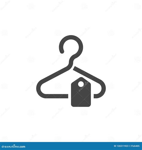 Gancho De Roupa ícone Liso Da Etiqueta Gancho Para O Logotipo Do