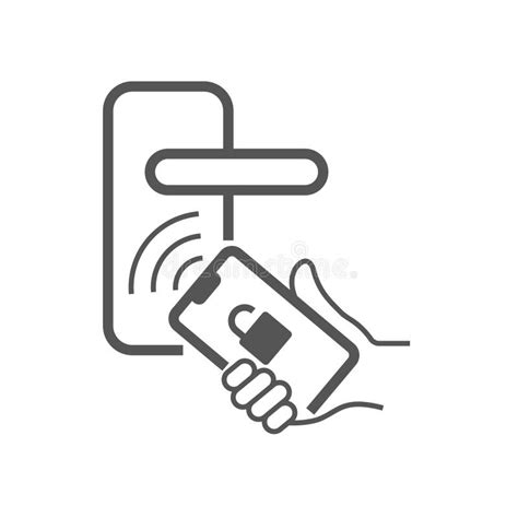 Digital Lock Vector Icon Locked Illustration Sign Security And