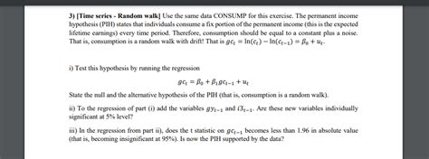 Solved Time Series Random Walk Use The Same Data Chegg