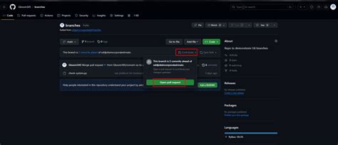 Merge Branches On Github 4sysops