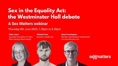 Inonge Chong On Linkedin Sex In The Equality Act The Westminster Hall