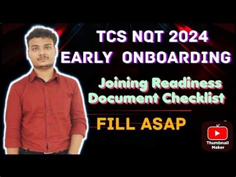 TCS Early Onboarding Joining Readiness Survey And Documents