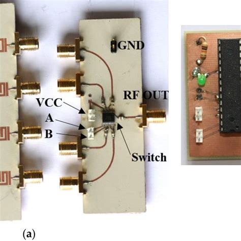 A Photograph Of The Power Divider And Switch B Photograph Of The Download Scientific