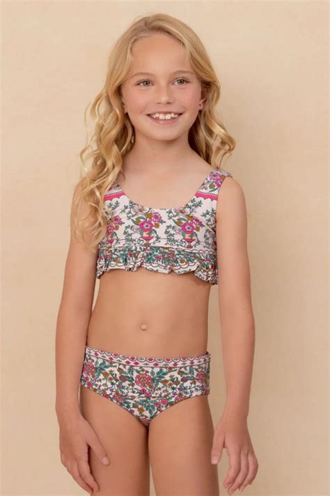 Maaji Girls Bikini Set Ornamental Vintage Moonbow Seaside Shoes And Swim