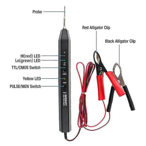 Electrical Circuit Testers Probe Logic Troubleshooting Tester Instrument With Visual And Audio