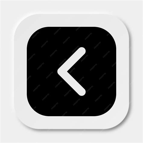 Premium Vector Left Chevron Icon