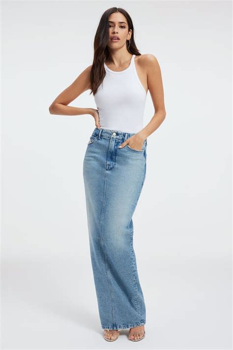 18 Long Denim Skirts To Buy Now Coveteur Inside Closets Fashion