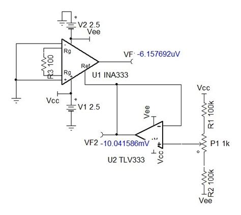INA333 INA333 I P Offset Voltage Simulation Amplifiers Forum Amplifiers TI E2E Support Forums