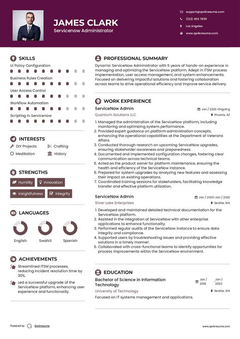 10 Servicenow Administrator Resume Samples And Templates For 2025