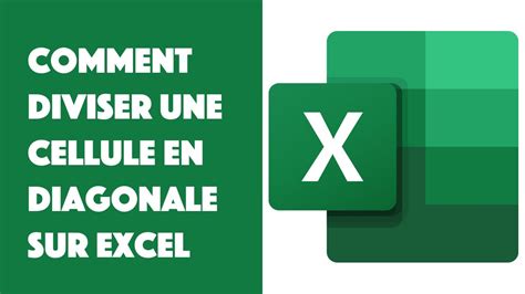 Comment Diviser Une Cellule En Diagonale Sur Excel Youtube