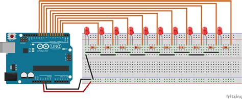 Larson Scanner Leds Kitt With Arduino 5 Steps Instructables