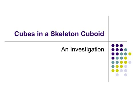 Cubes In A Skeleton Cuboid