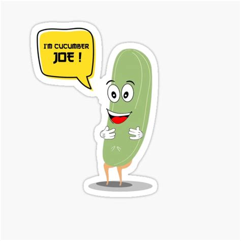 Cucumber Joe Stickers Redbubble