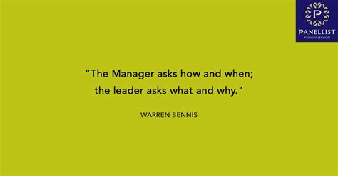 The Manager Asks How And Panellist Business Services