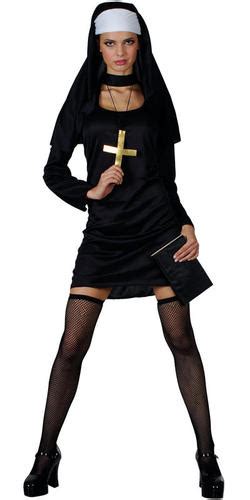 Sexy Naughty Nun Ladies Fancy Dress Hen Party Uniform Tarts Costume Uk