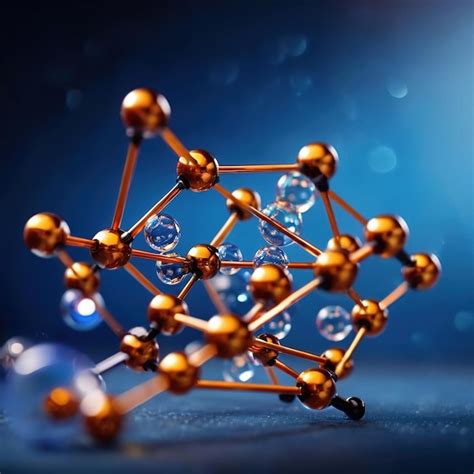 Premium Photo Model Of Molecular Structure Chemistry Representation Of Molecule