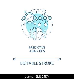 Predictive Analytics Turquoise Concept Icon Stock Vector Image Art Alamy