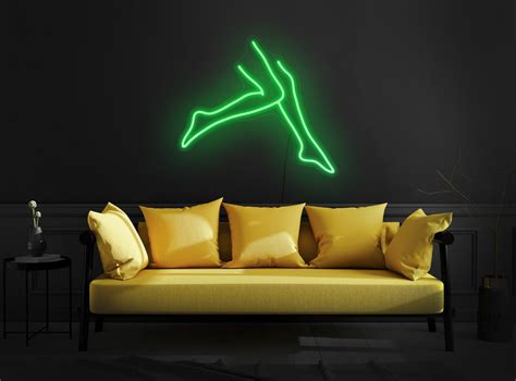 Legs Neon Signlegs Led Signlegs Wall Artwoman Legs Neon Etsy