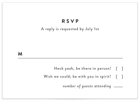 Effortless Elegance Wedding Response Cards