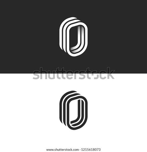 Isometric Letter O Initial Number Zero Stock Vector Royalty Free Shutterstock