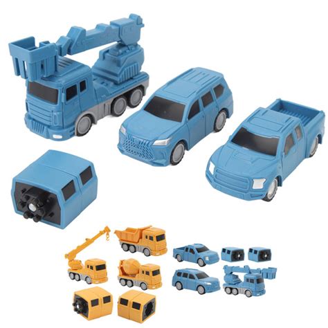 Transform Robot Toy Diy Magnetic Assembling Car Model Set Moving