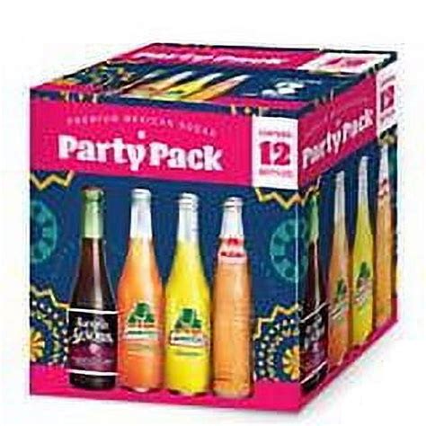Jarritos Flavors Of Mexico Soda 125 Fl Oz 370ml Glass Bottle 12