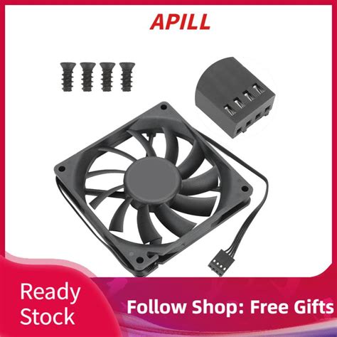 apill cpu radiator fan pwm 4pin cooling pc cooler 12v speed regulation