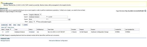 Blackout Targets In Oem 12c Cloud Control Dbaclass