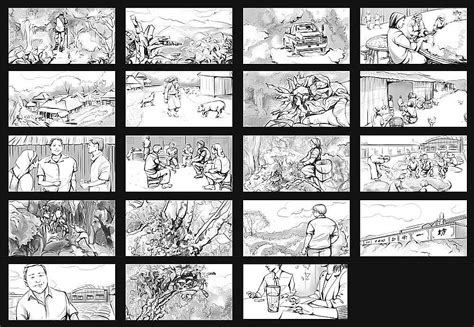 手绘 商业插画 影视 电影 分镜 分镜头故事脚本tvc广告qinart黄英琴 站酷zcool