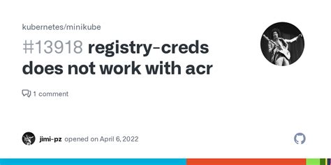 Registry Creds Does Not Work With Acr · Issue 13918 · Kubernetes