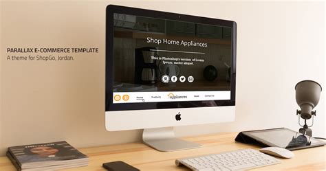 Web Design Parallax E Commerce Template On Behance