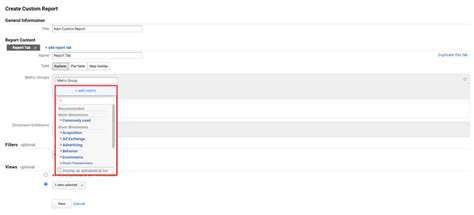 using custom dimensions and metric groups clubexpress help center