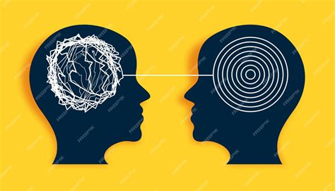 인간의 머리 디자인을 가진 정신 건강 관리 배경 무료 벡터