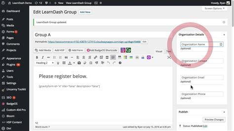 LearnDash Group Registration YouTube