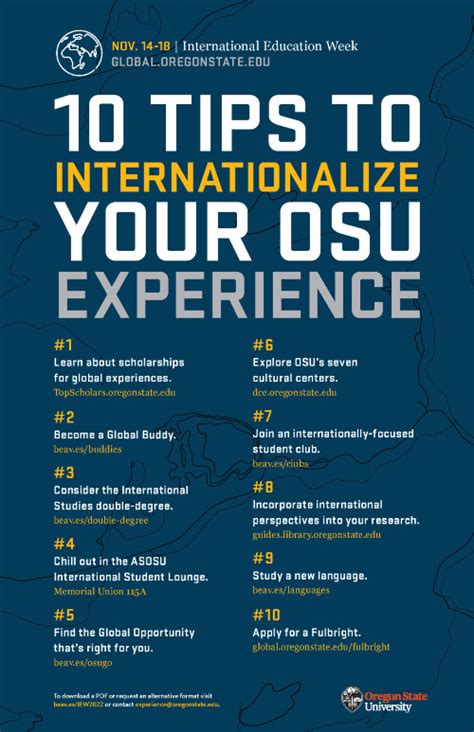Tips To Internationalize Your Experience Office Of Global Engagement Oregon State University