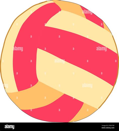 Ocio Bola De Voleibol Ilustración Vectorial De Dibujos Animados Imagen
