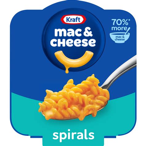 Kraft Spirals Original Mac N Cheese Cups Easy Microwavable Big Bowl