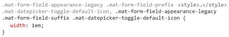 Fix Mat Datepicker Icon Size Issue Angular Components Github