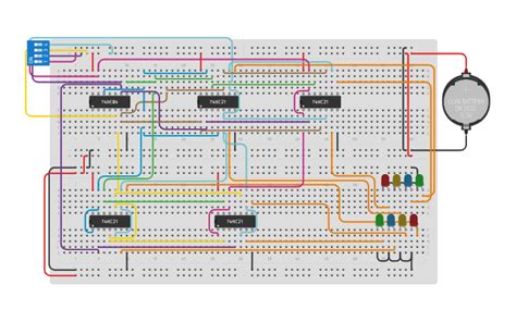 circuit design 1 8 de mux by ayush tinkercad