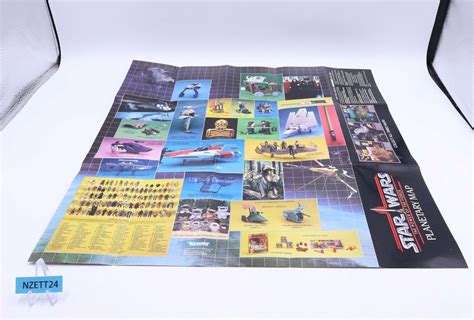 Tatooine Planetary Map Original Star Wars Potf 1985 Kenner Wheeljack