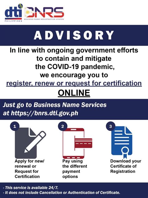 Advisory Business Name Registration System Next Generation Bnrs