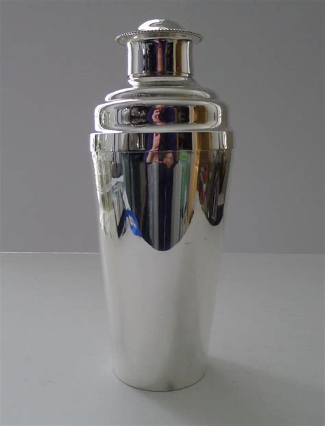 Large Quality French Silver Plated Cocktail Shaker C1940 947161