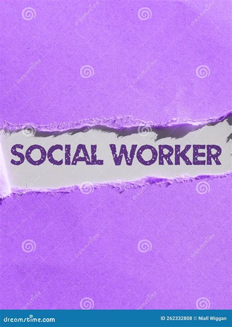 Conceptual Display Social Worker Concept Meaning Assistance From State People With Inadequate