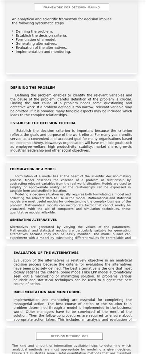 [solved] topic operations decision making elaborate and explain every