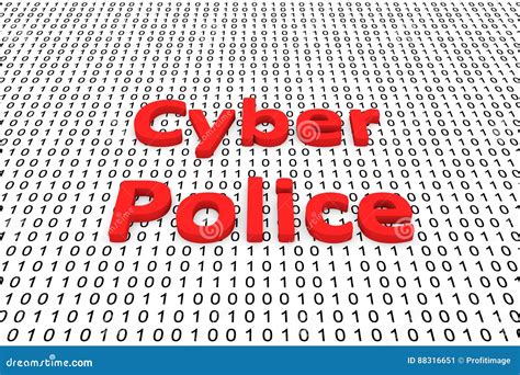 Cyber Police Stock Illustration Illustration Of Breach 88316651