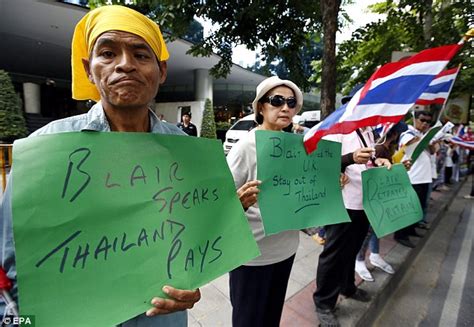 Tony Blair Causes Thailand Protests Over Accusations He Would Be Paid £
