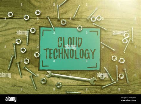 Conceptual Display Cloud Technology Word Written On Storing And Accessing Data And Programs