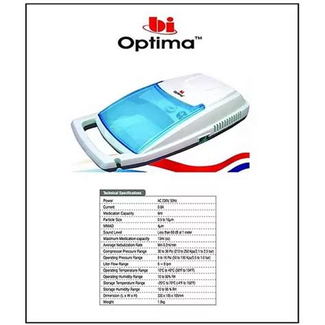 Optima Neb 01 Big Piston Compressor Nebulizer White At Best Price